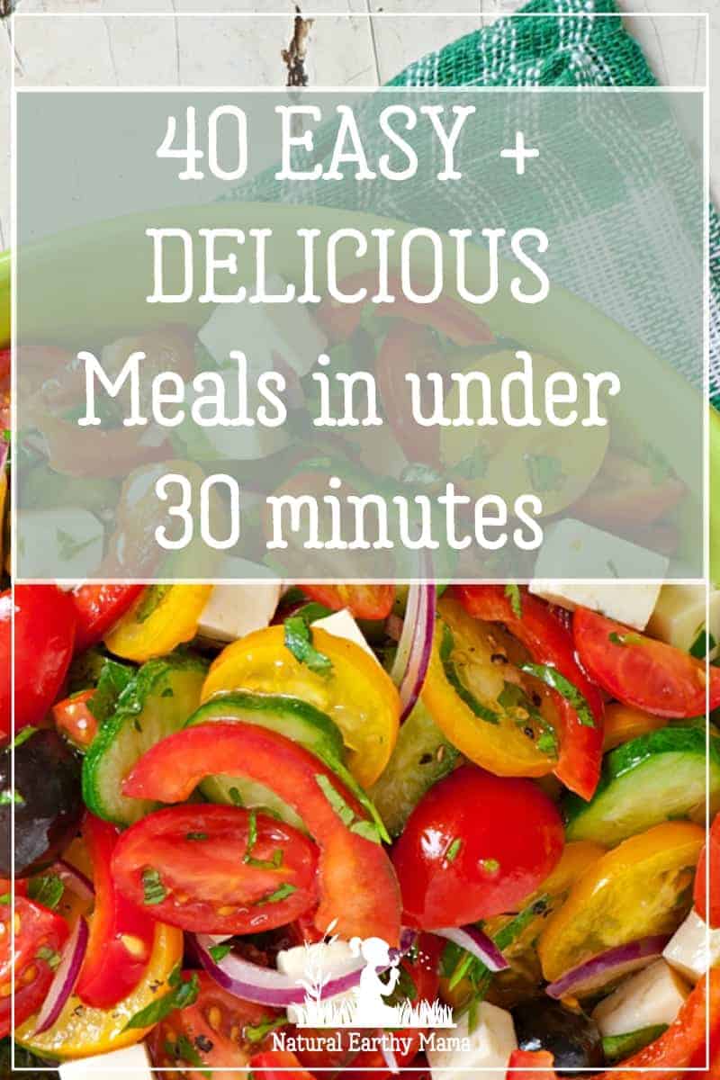 40 Quick and Easy Meals: From scratch dinners in under 30 minutes
