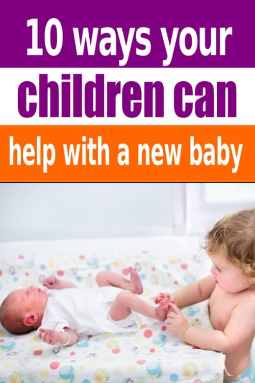 10 Ways Your Children Can Help With A New Baby